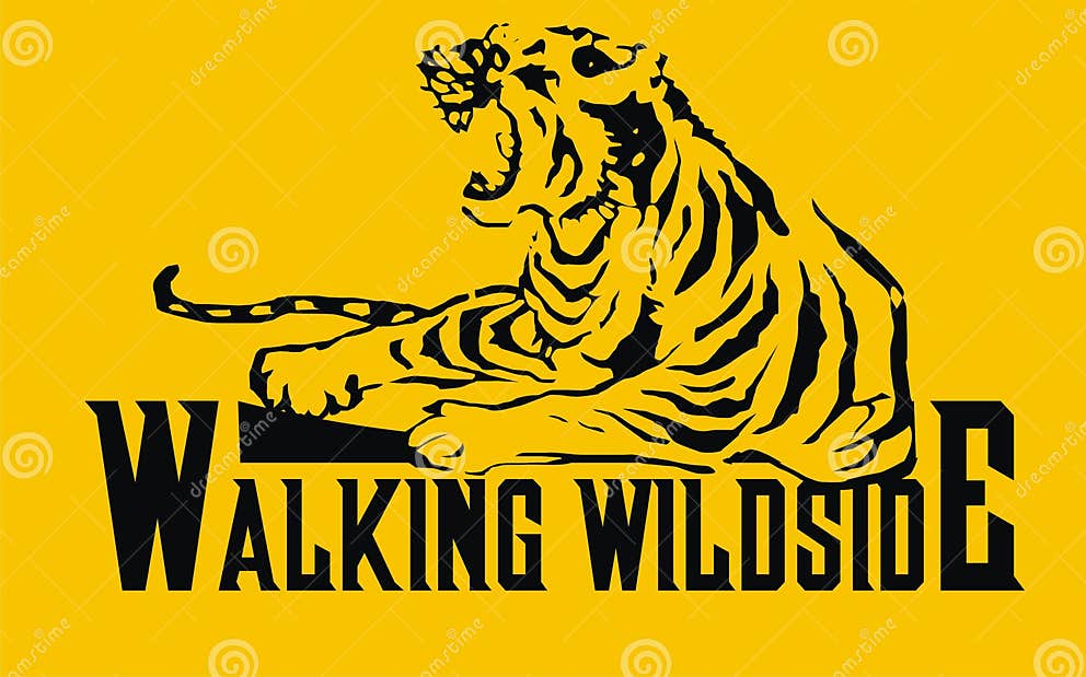 Walking wildside stock vector. Illustration of stare - 12308195