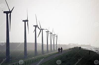 Walking by the Windpark stock image. Image of field, farm - 782495