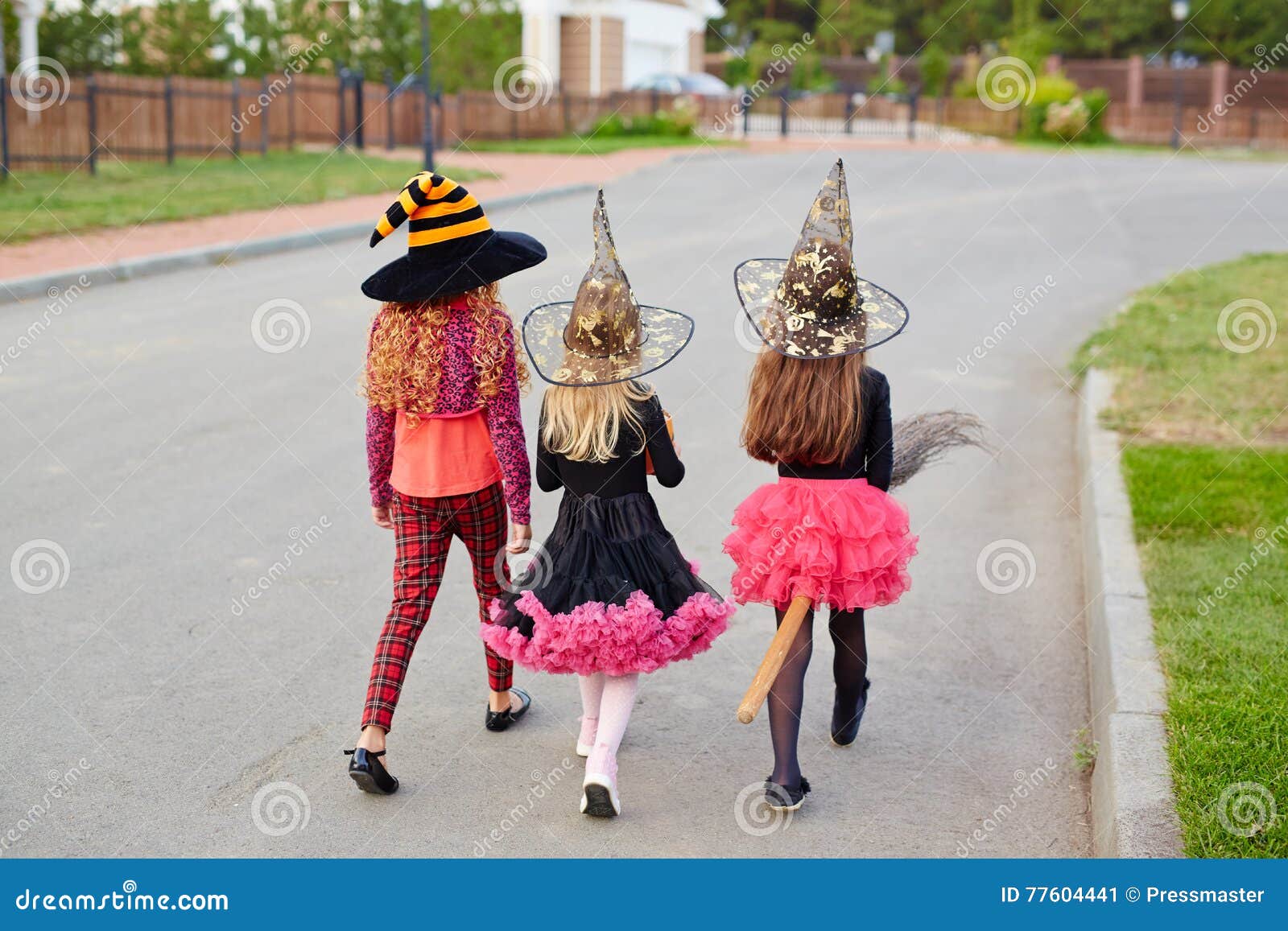Walking witches stock image. Image of people, halloween - 77604441