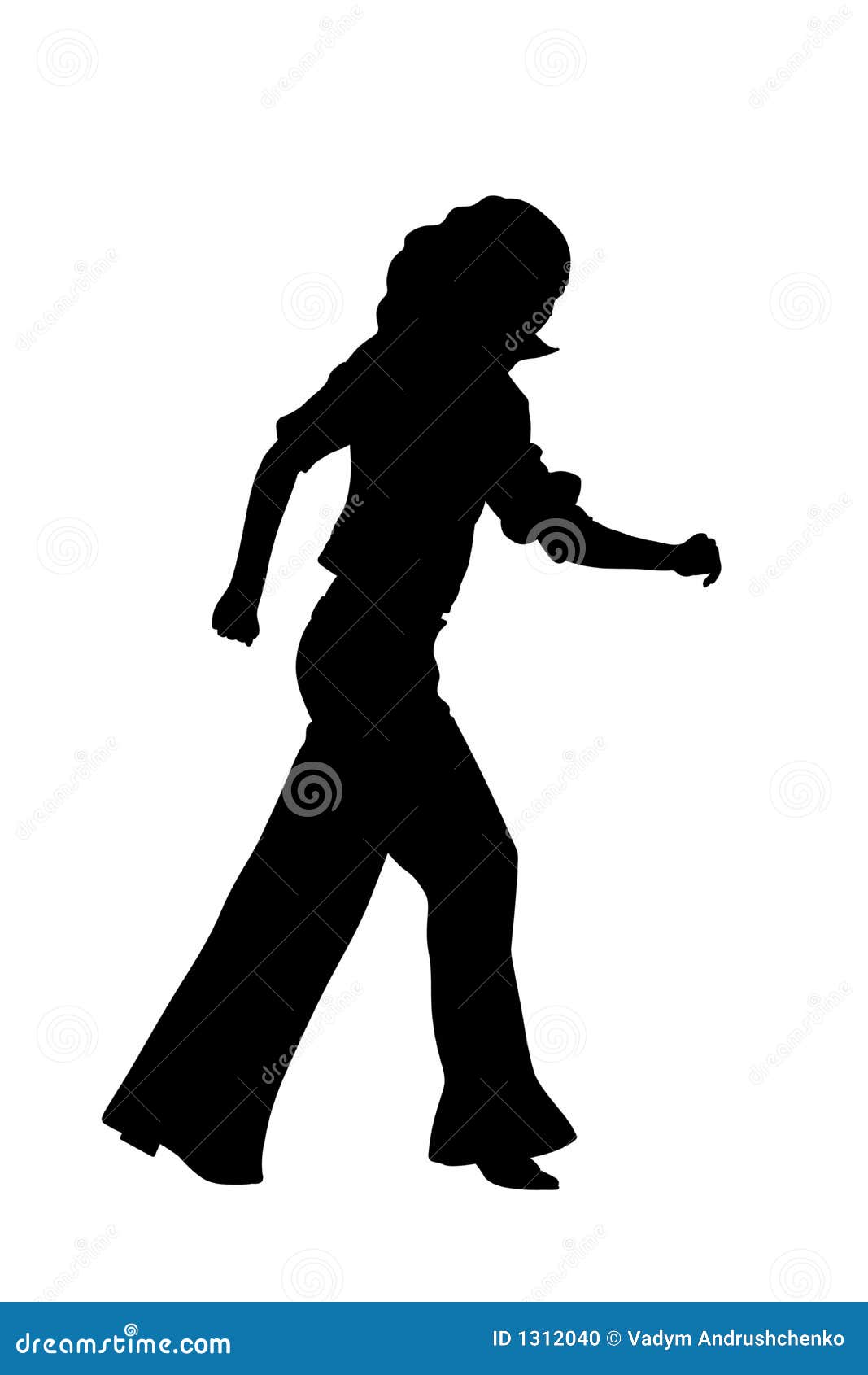 Walking Woman Stick Figure Pictogram Set. Different Positions Of ...