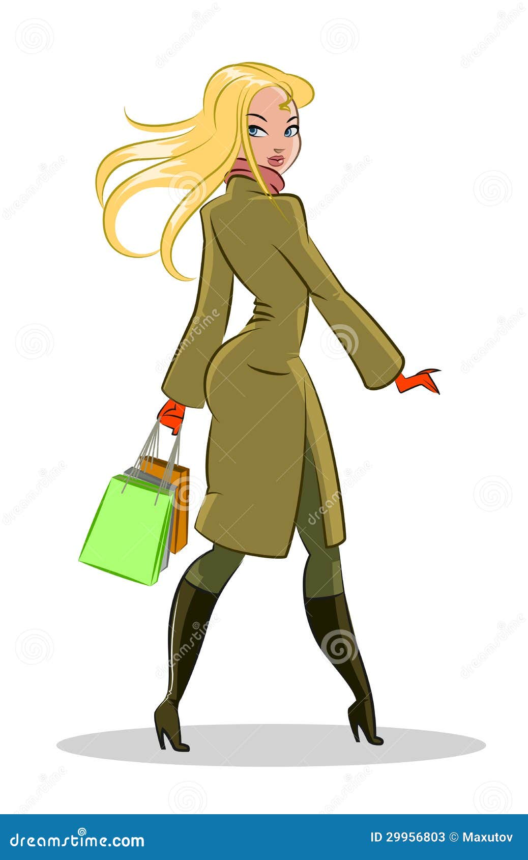 Walking Woman Stick Figure Pictogram Set. Different Positions Of ...