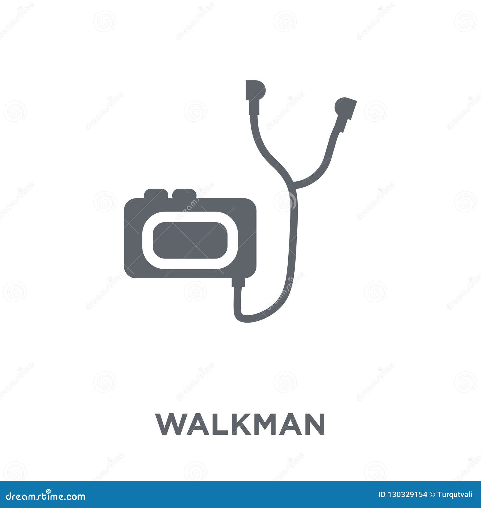 Walkman Icon. Trendy Walkman Logo Concept On White Background Fr Vector ...
