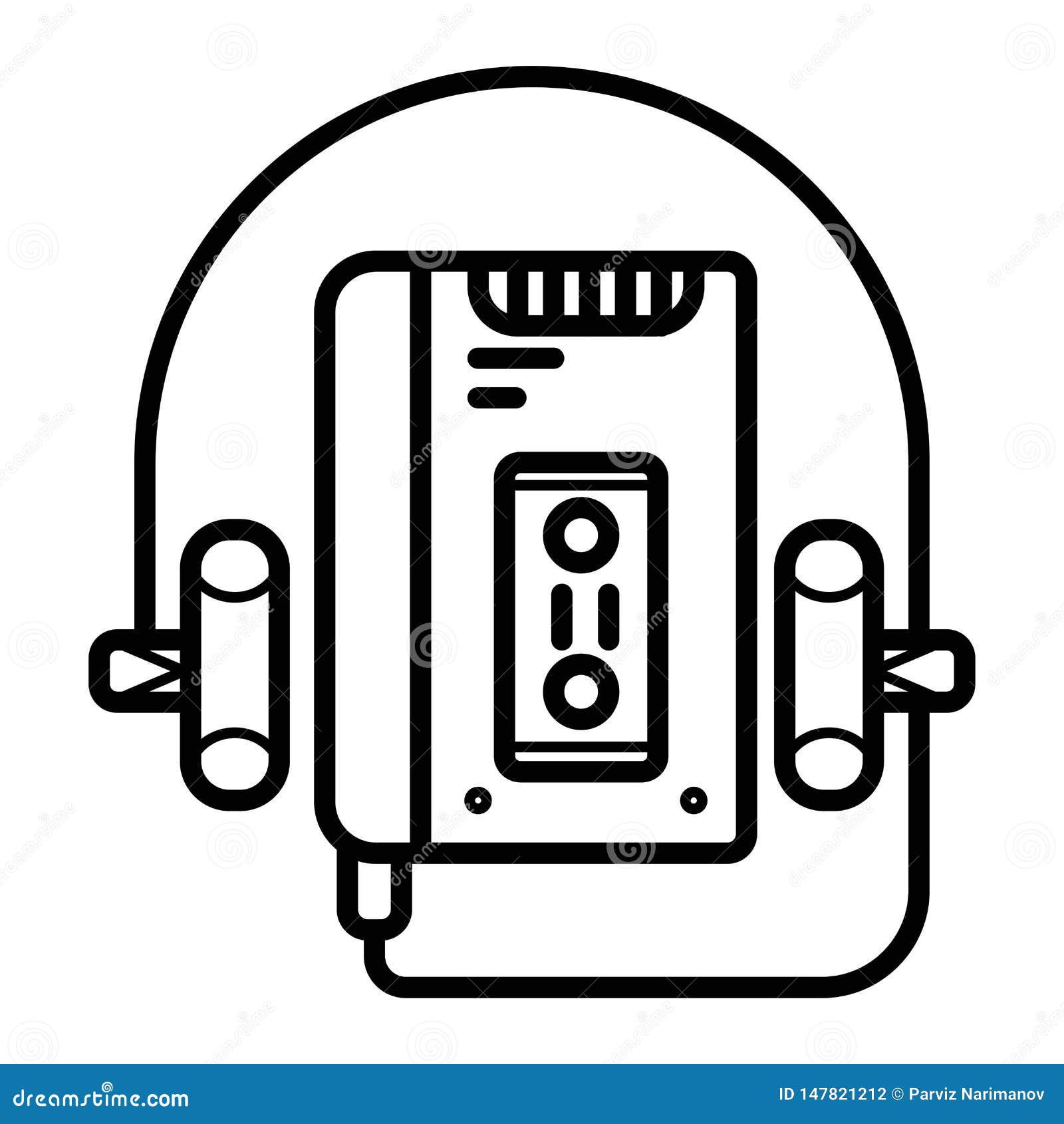 Walkman Icon Vector Sign And Symbol Isolated On White Background ...