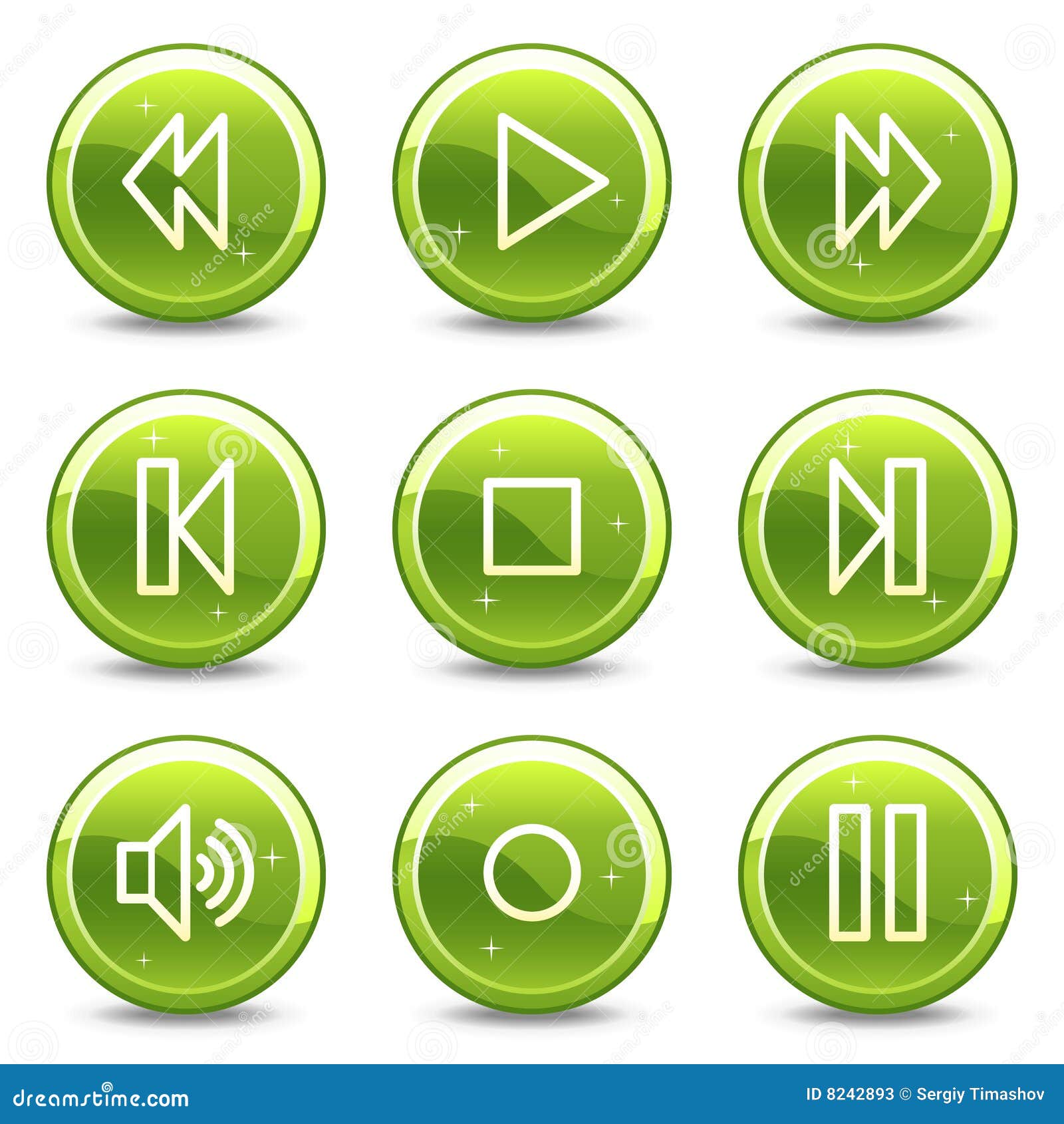 Walkman web icons stock vector. Illustration of symbols - 8242893