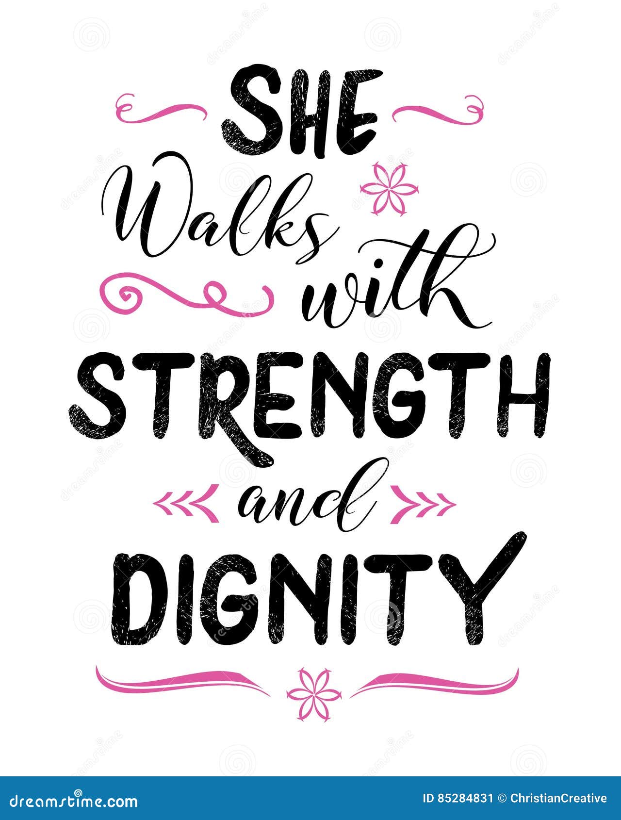 She Walks with Strength and Dignity Stock Vector - Illustration of ...