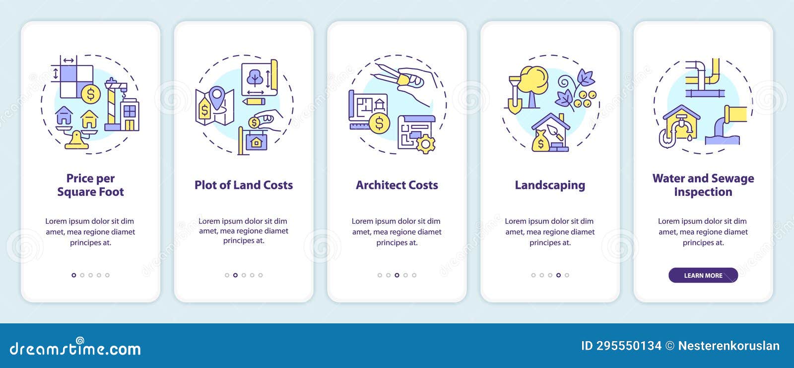Construction Cost Budget Concept. Money American Dollars Banknotes On ...