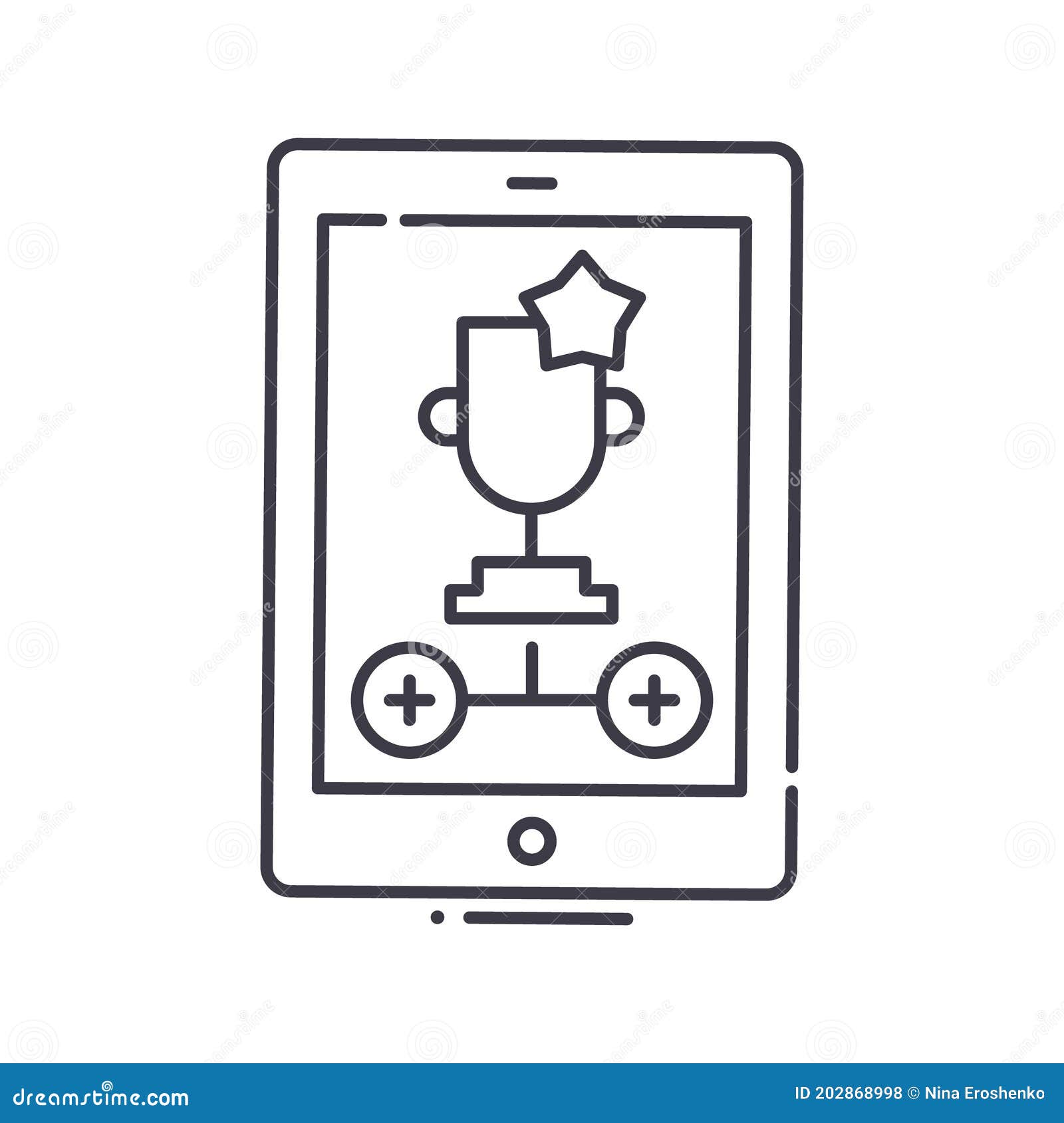 Walkthrough Icon, Linear Isolated Illustration, Thin Line Vector, Web ...