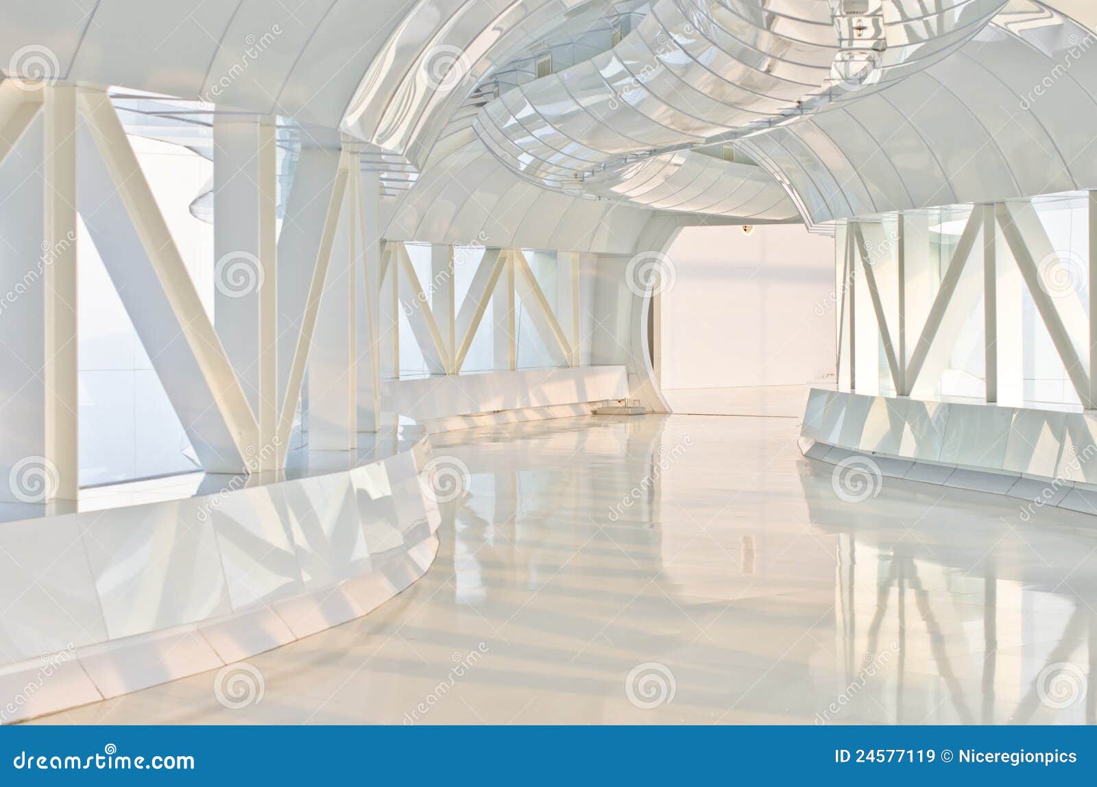 Walkway between buildings. stock image. Image of angles - 24577119