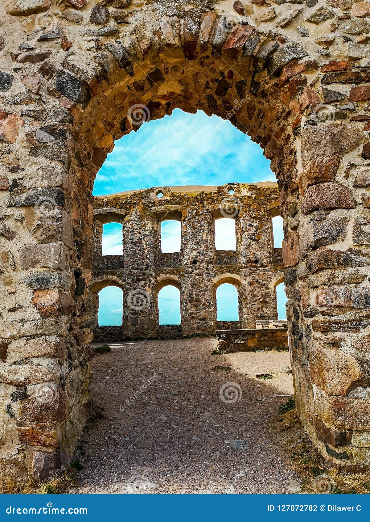 Castle Windows Seen Through Trees Stock Image | CartoonDealer.com ...
