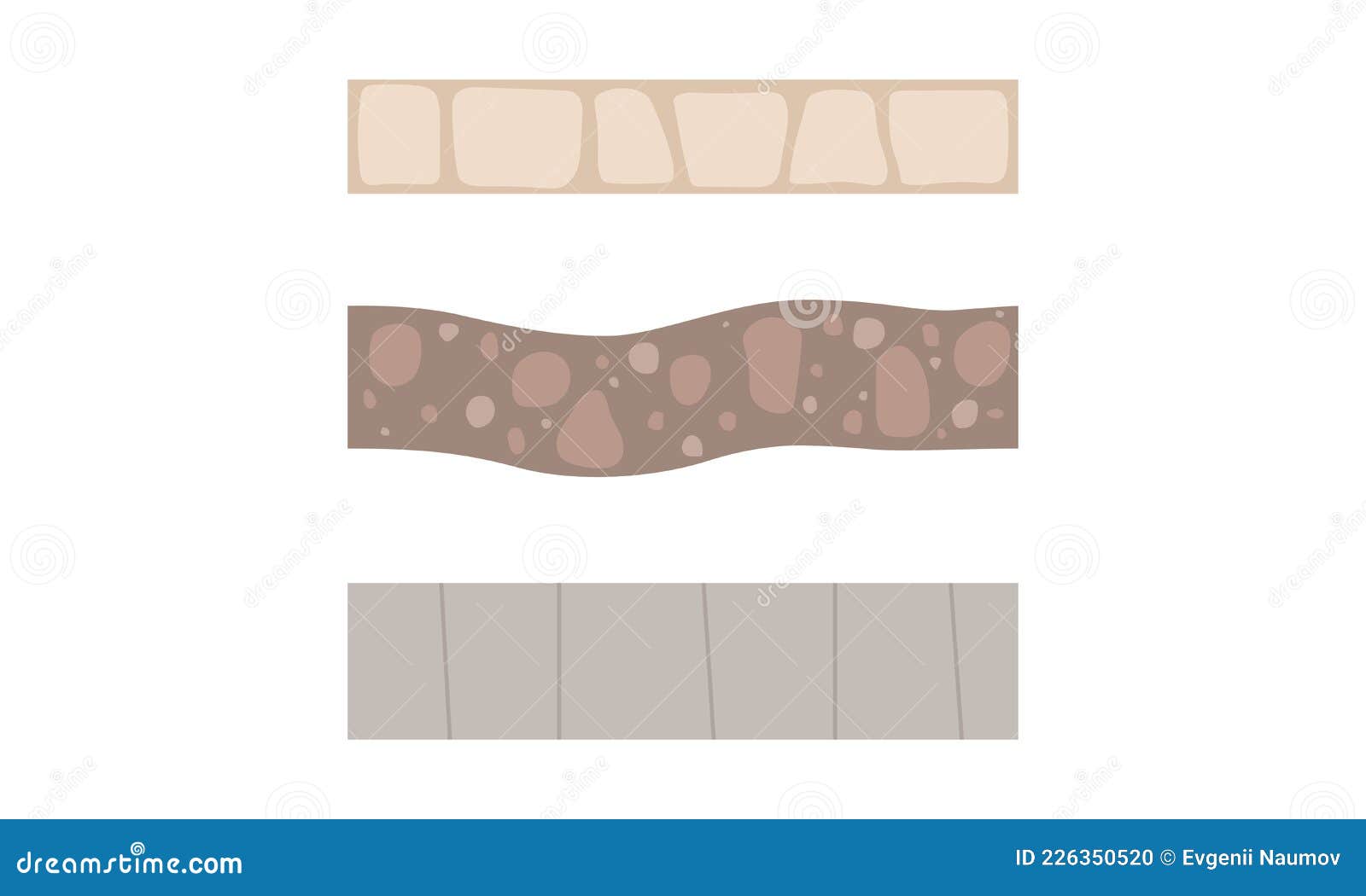 Walkway Landscape With Winding Stone Path, Paving Flagstone And Wooden ...