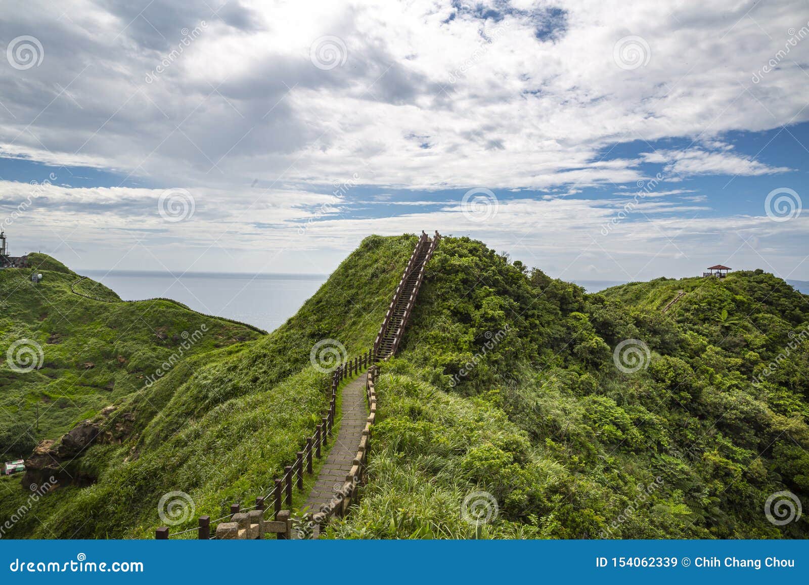 Walkway crossing mountain stock image. Image of high - 154062339