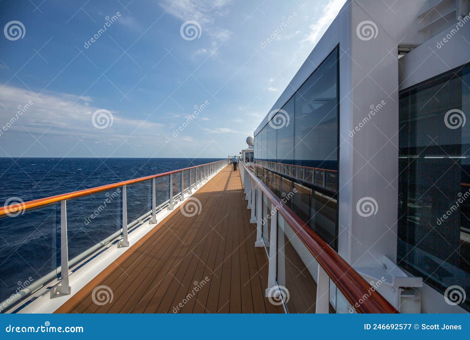 Walkway on Cruise Ship stock image. Image of cruise - 246692577