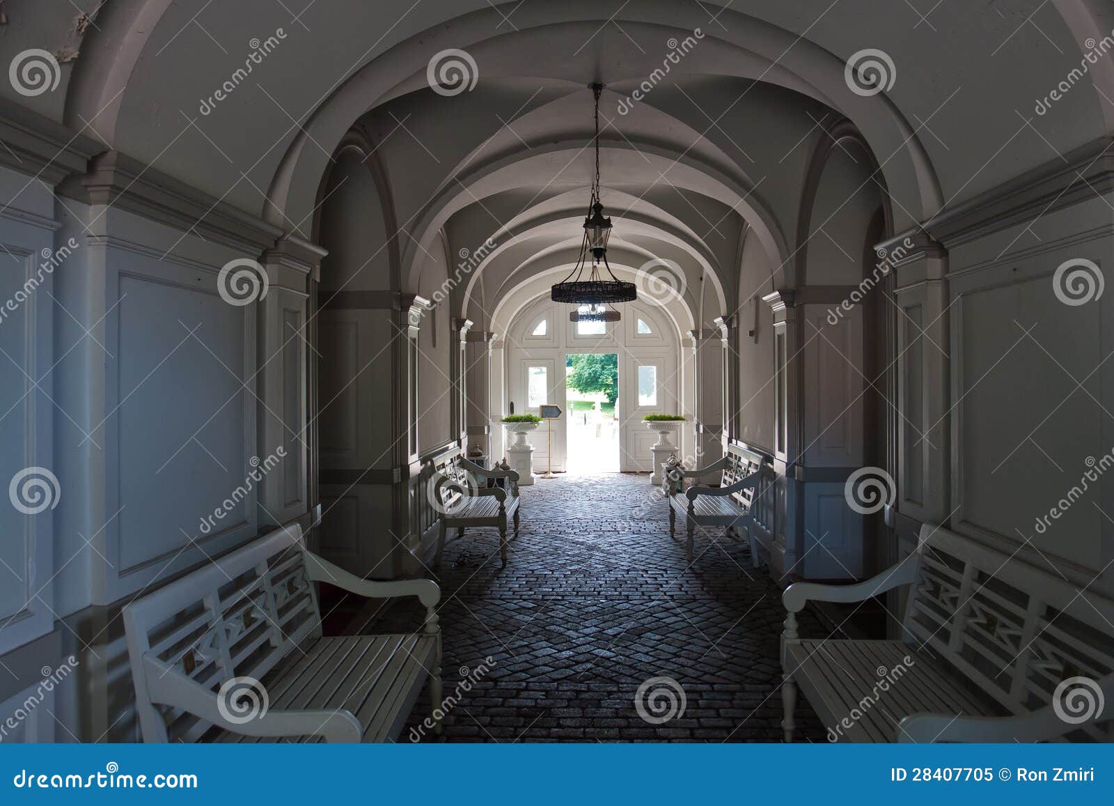 Walkway Entry Gate To a Castle Stock Image - Image of landmark ...