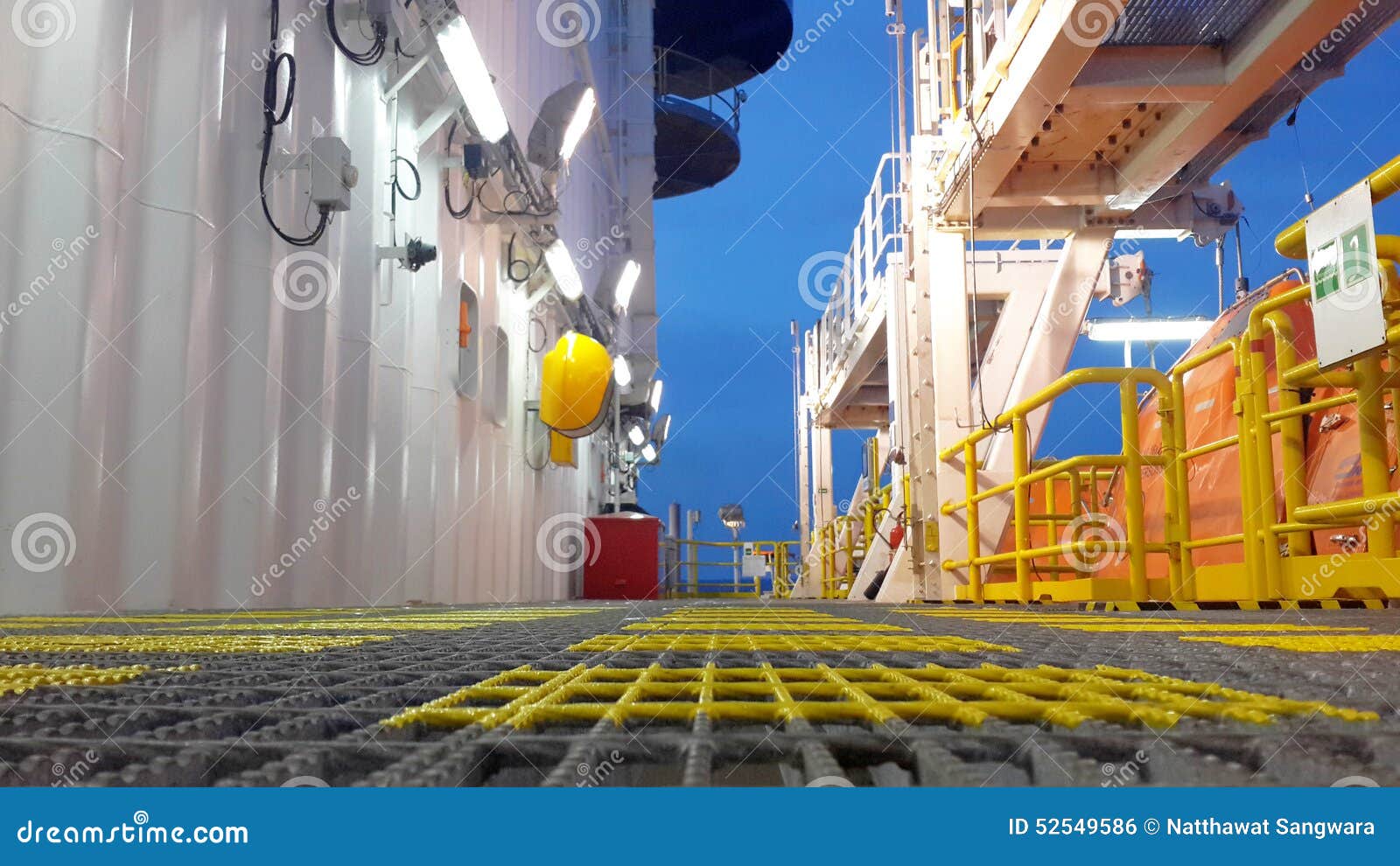 Walkway stock photo. Image of lifeboat, drilling, working - 52549586
