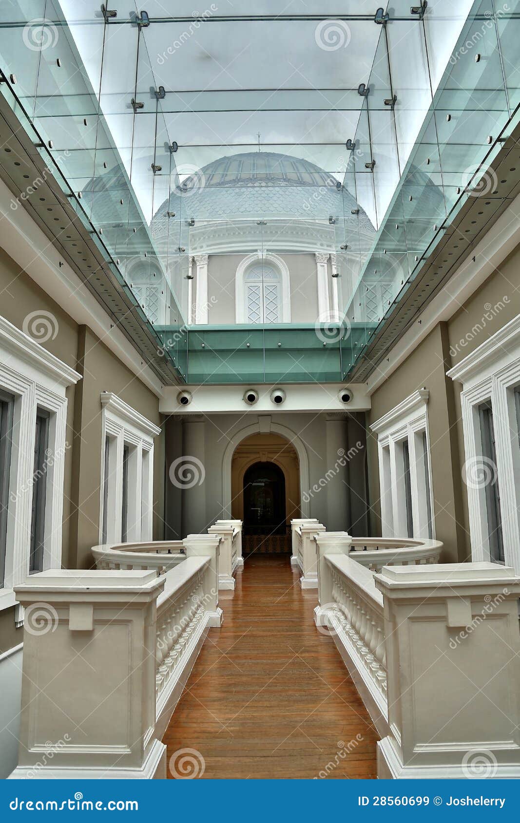 Walkway through Museum editorial stock image. Image of exit - 28560699