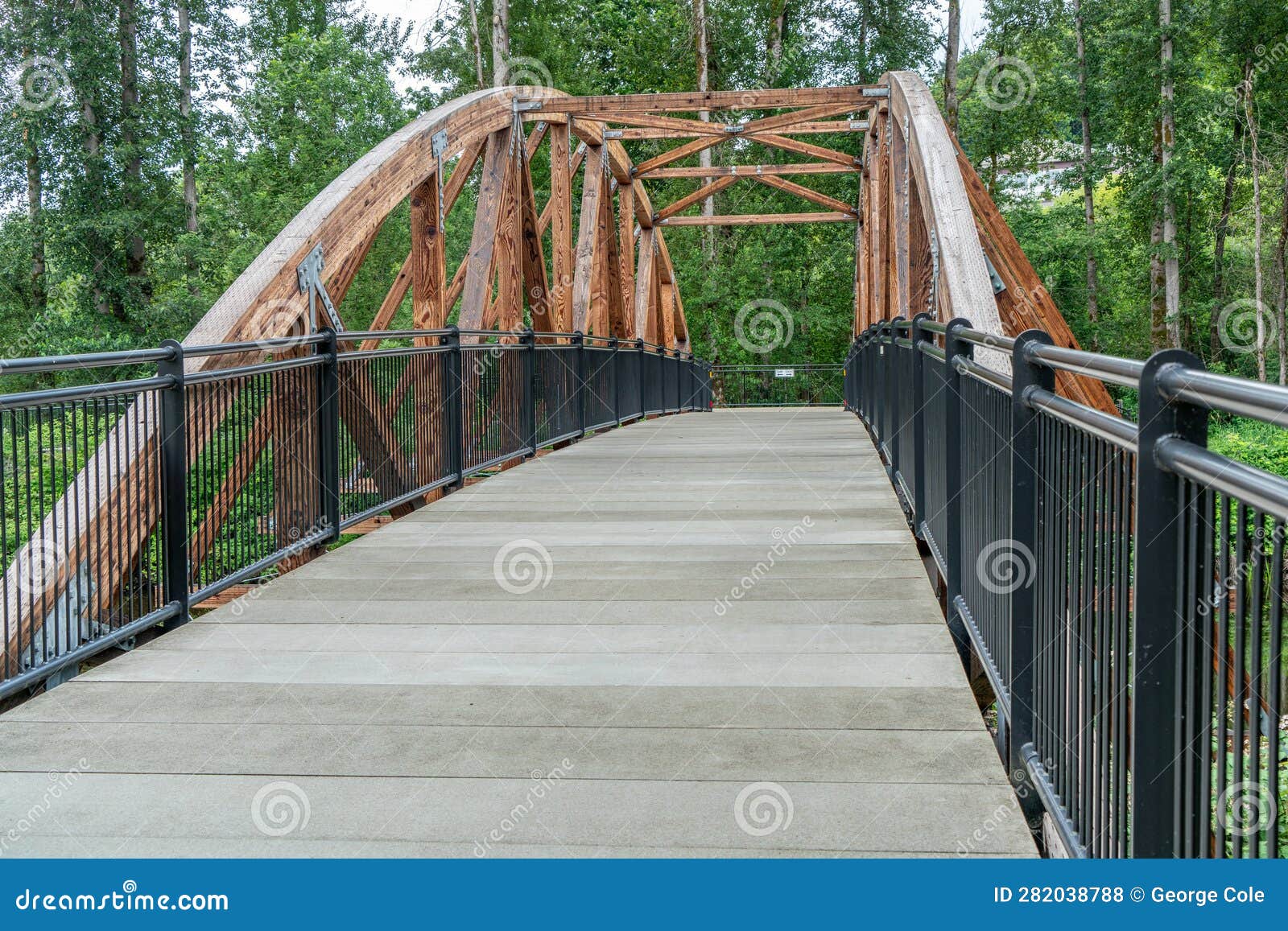 Bothell Bridge Walkway 3 stock photo. Image of metal - 282038788
