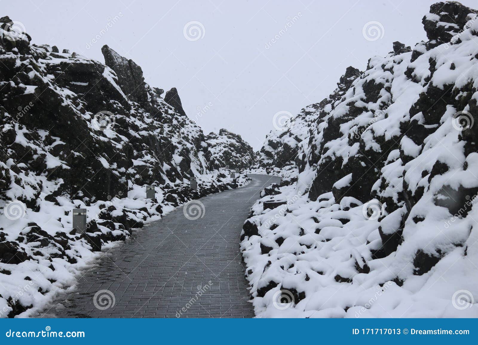 Lava Fields of White stock image. Image of snowfall - 171717013