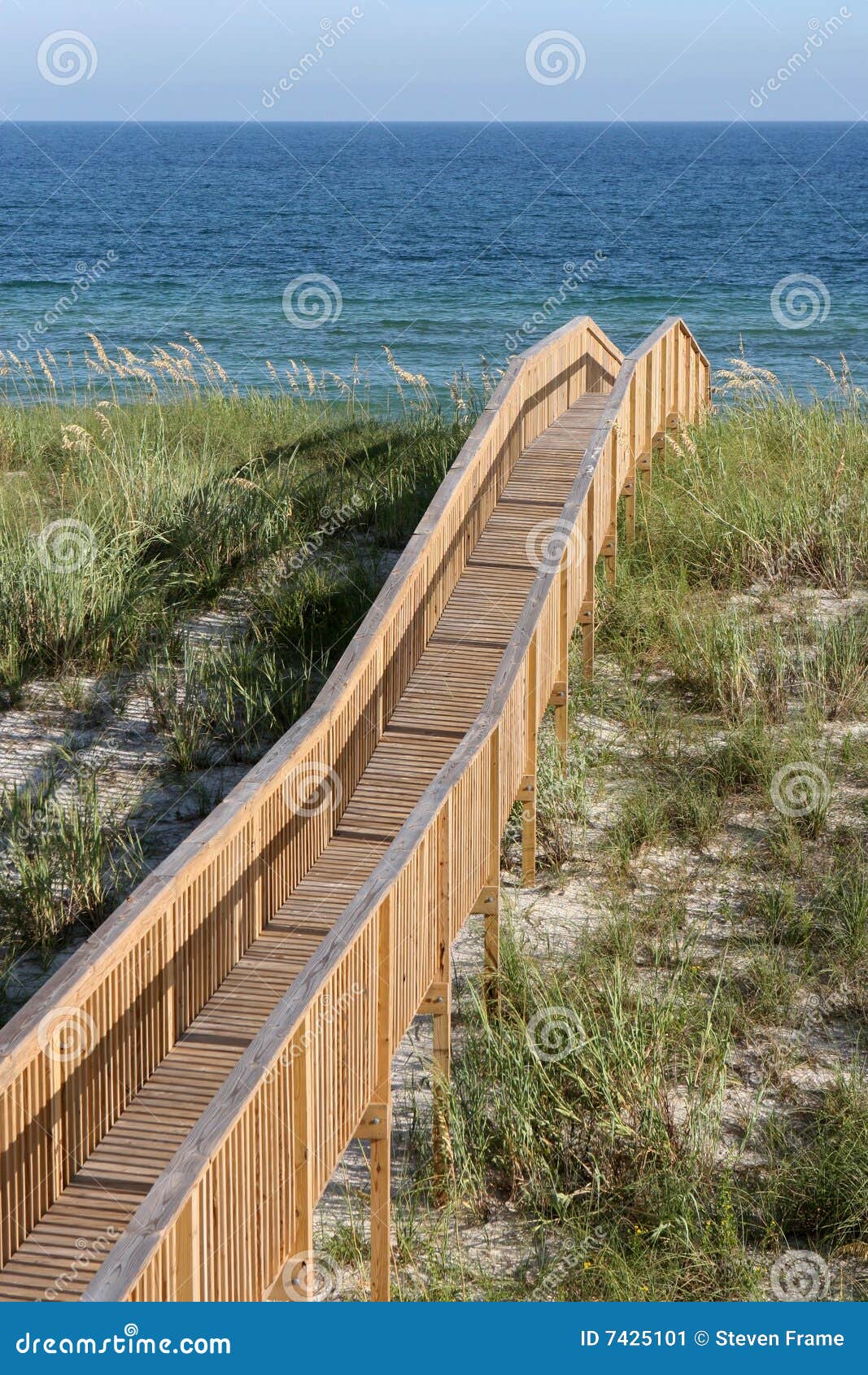 Walkway To the Beach stock image. Image of dunes, path - 7425101