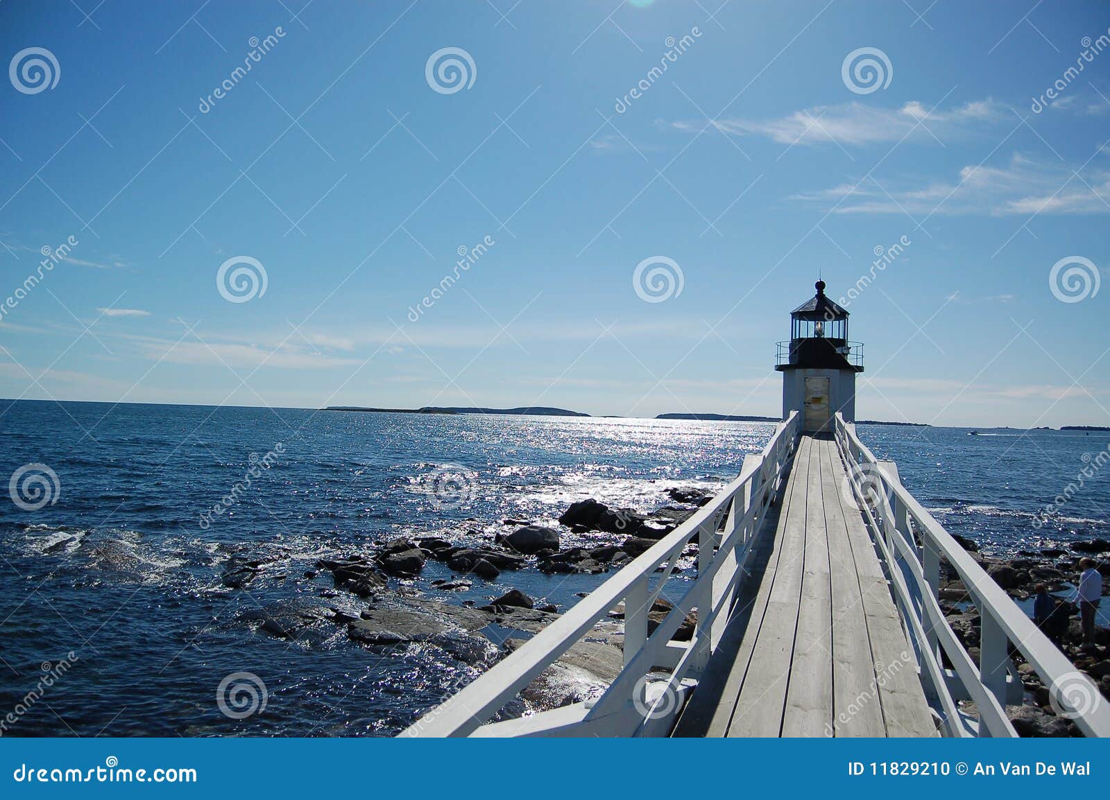 Walkway to lighthouse stock photo. Image of protection - 11829210