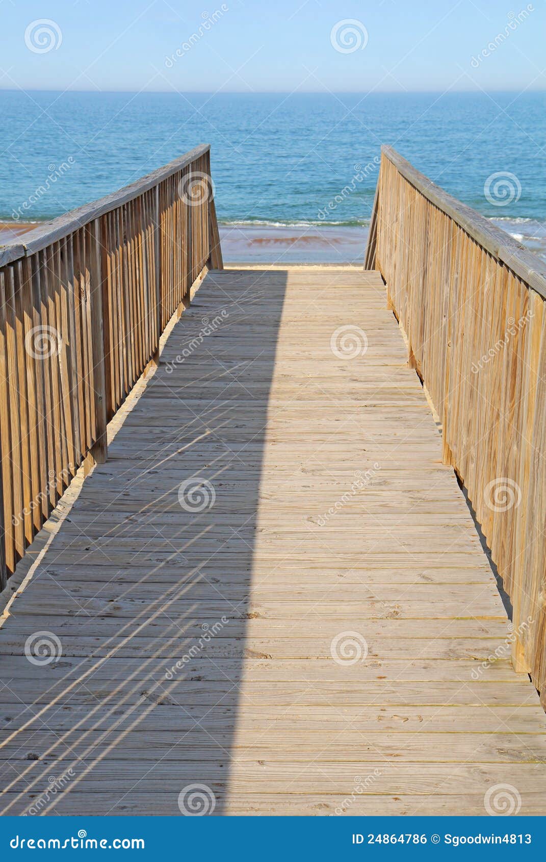 Walkway To a Public Beach Access Vertical Stock Photo - Image of banks ...