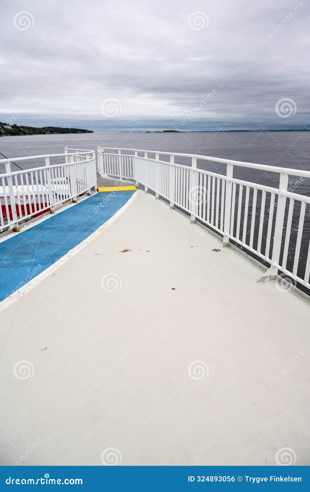 Walkway on the Top Deck of a Ship.. Stock Photo - Image of bridge, deck ...