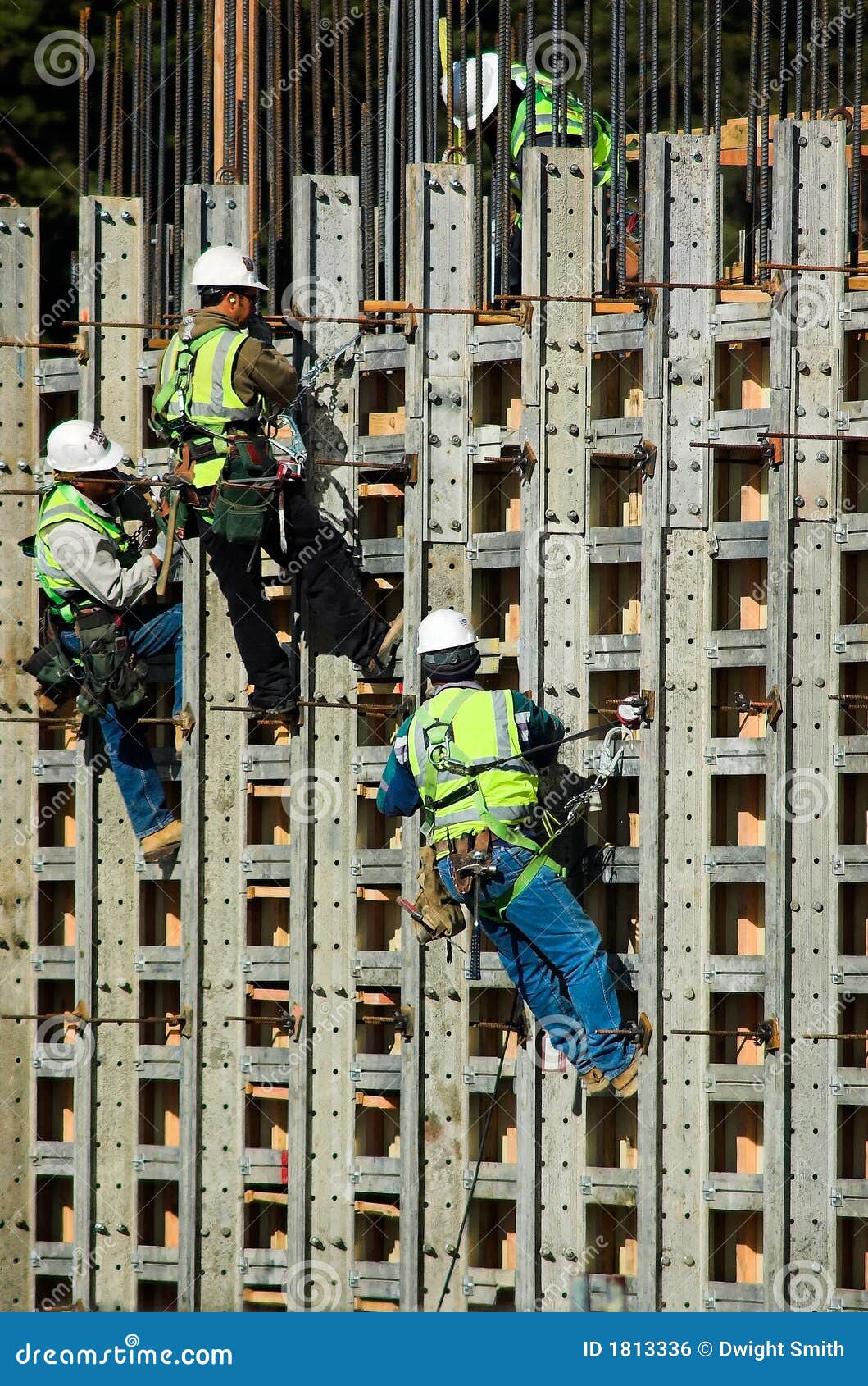 On the Wall stock photo. Image of builder, safety, industry - 1813336