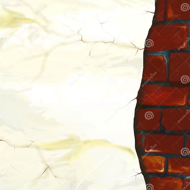 Wall stock illustration. Illustration of masonry, drawing - 19116359