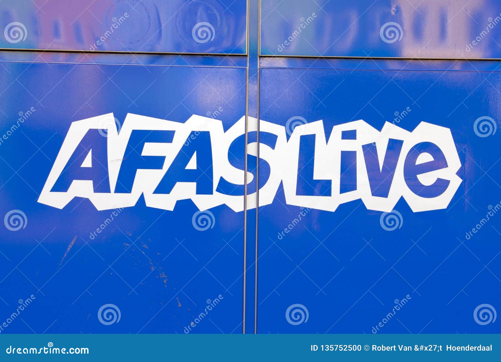Wall of the AFAS Live Theater Show at Amsterdam the Netherlands 2018 ...
