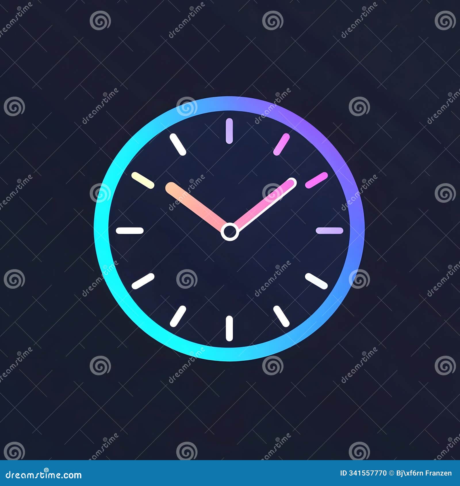 Wall Alarm Clock Icon Watch Timer Icon Logo Stock Illustration ...