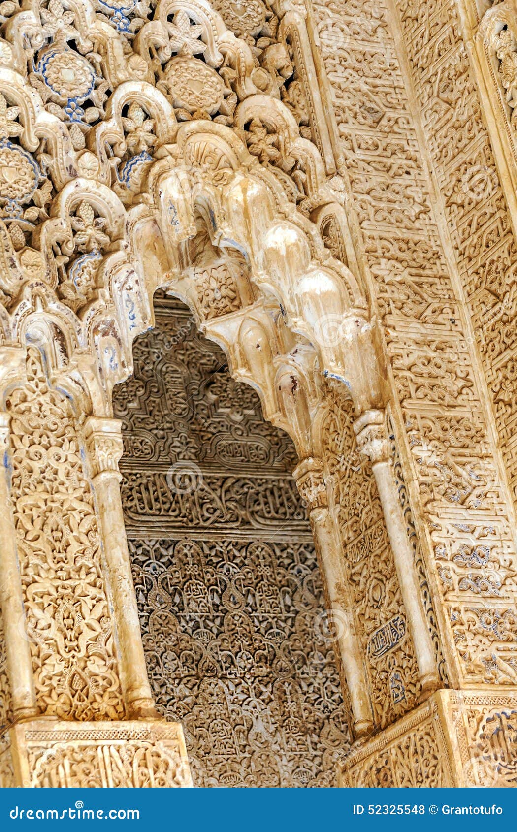 Wall of the Alhambra stock photo. Image of castle, design - 52325548