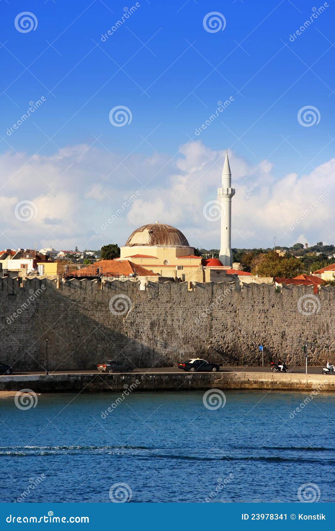 Wall of Ancient City.Greece, Rhodes. Stock Image - Image of rhodos ...