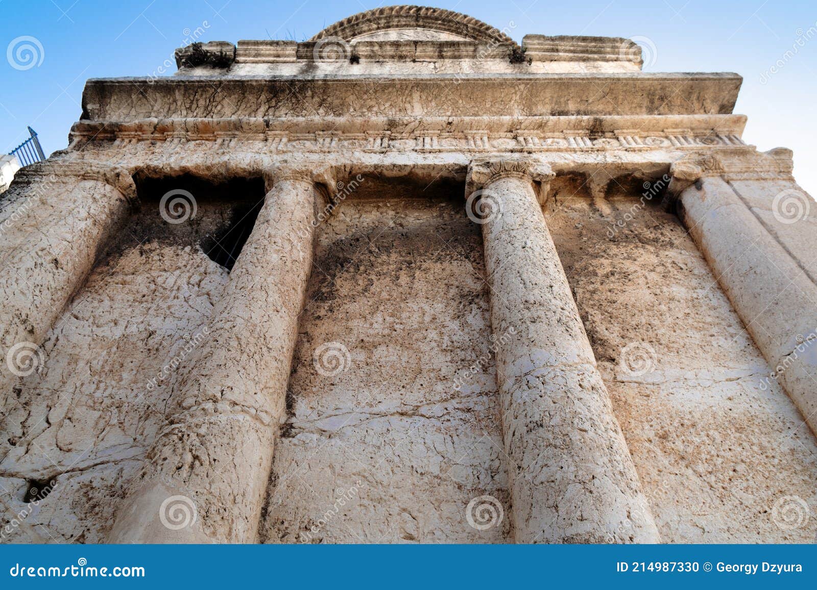 Tomb Of Absalom. Absalom`s Pillar, Is An Ancient Monumental Rock-cut ...