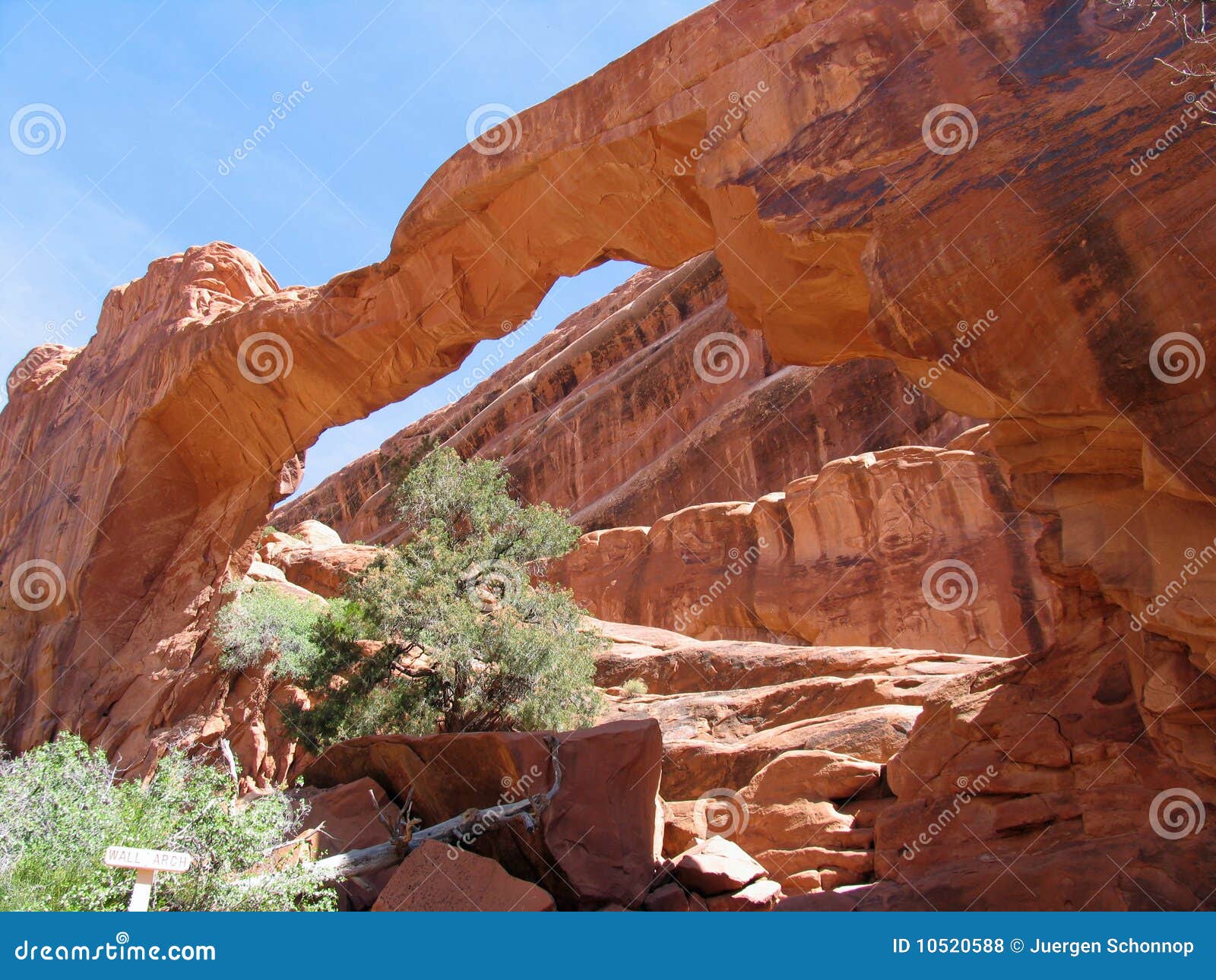 Wall Arch, Arches National Park Stock Photo - Image of national ...