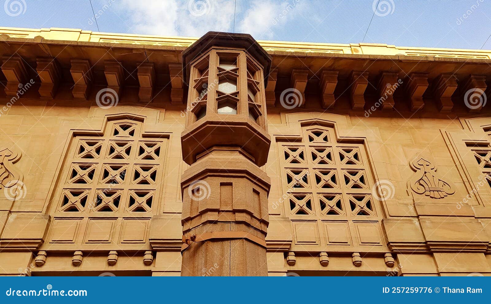 Designed Wall of the Historical Building, Low Angel View Stock Photo ...