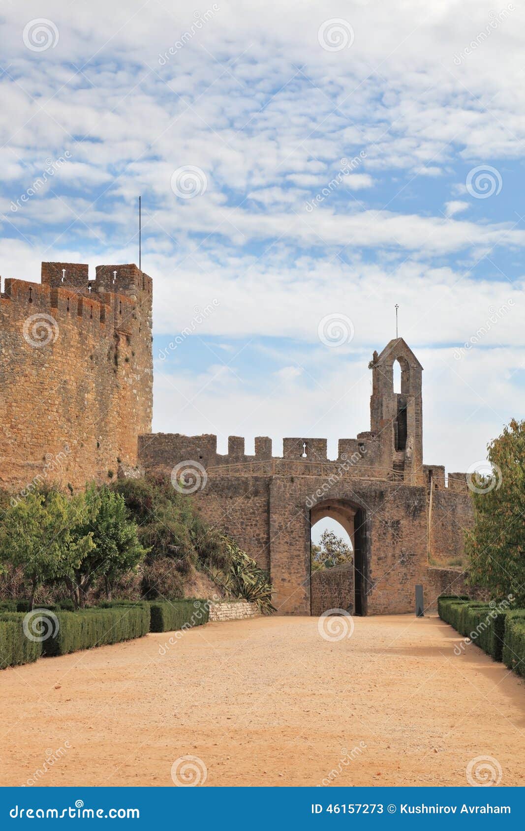 The Wall Around the Monastery Park Stock Image - Image of tower ...