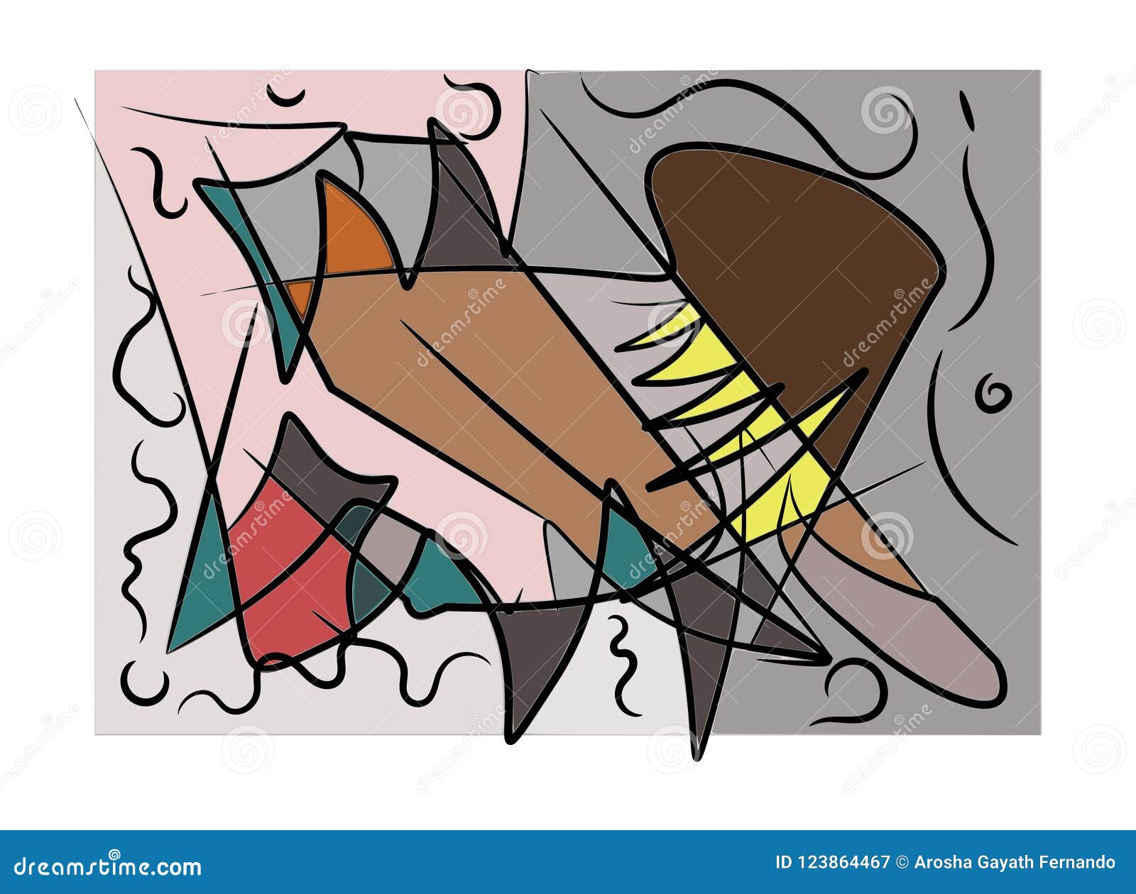 Wall Art Mind Map Architectural Design Stock Illustration ...