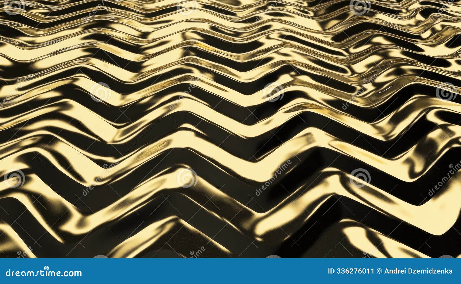 Wall Background with Herringbone Pattern, Gold Tiles and 3D Luxury ...