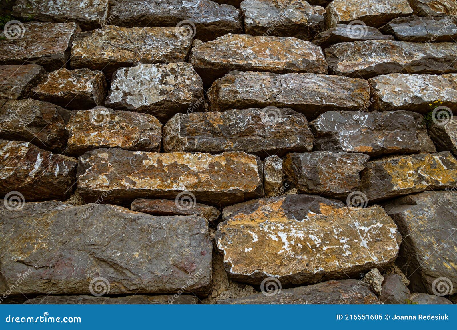 Wall Background with an Old Ancient Stone Structure Close-up Stock ...