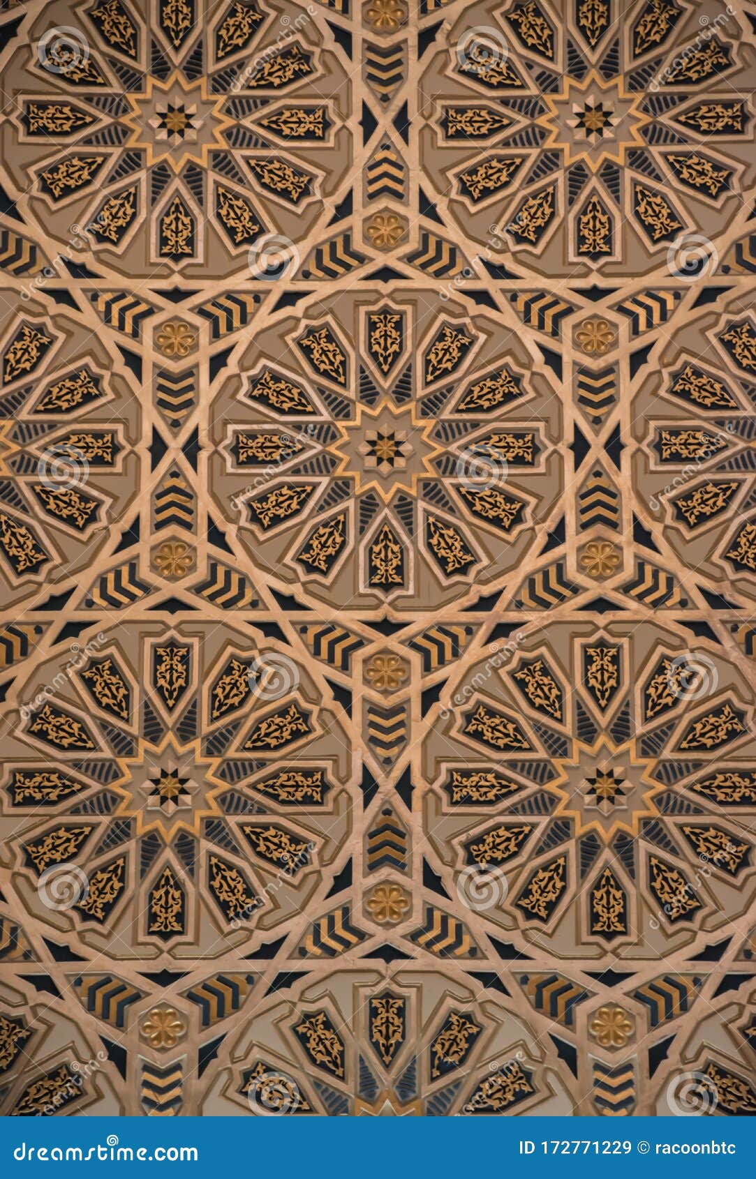 Wall Background Pattern in Arabic Style Stock Image - Image of ...