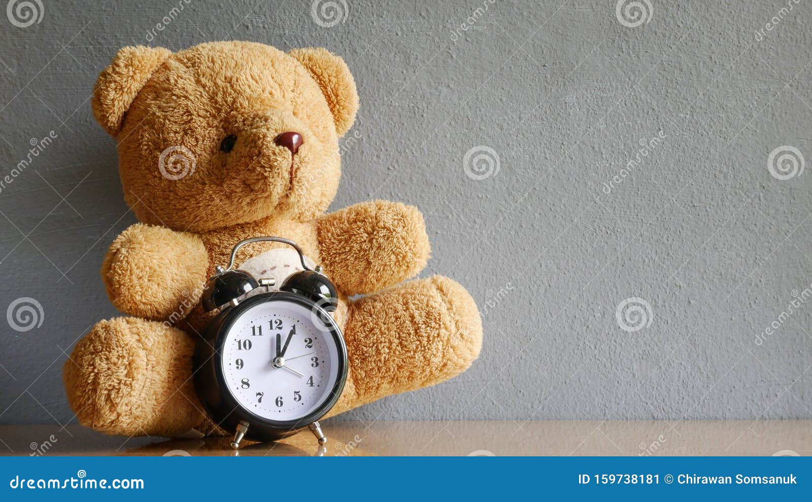 On Wall Background Retro Tone Stock Image - Image of smooth, teddy ...