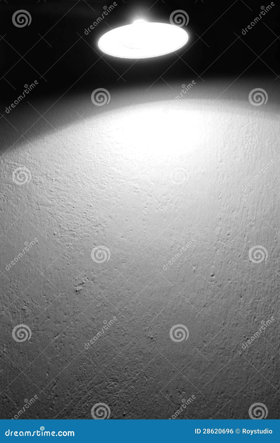 Wall Background Texture and Spot Light Lamp and Beam of Light Black and ...