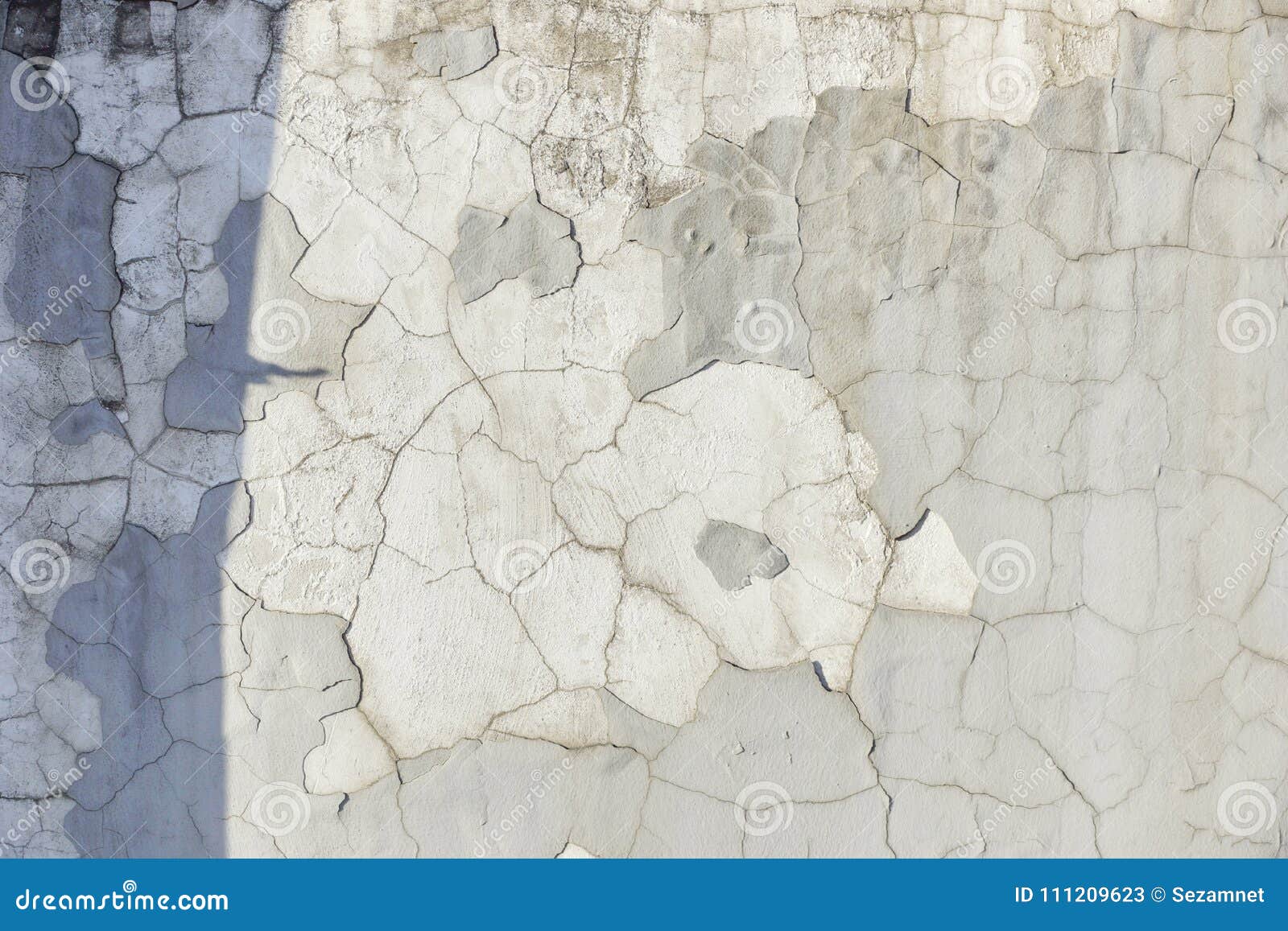 Wall Background Texture. White Plaster. Old Wall Crumbling Surface ...