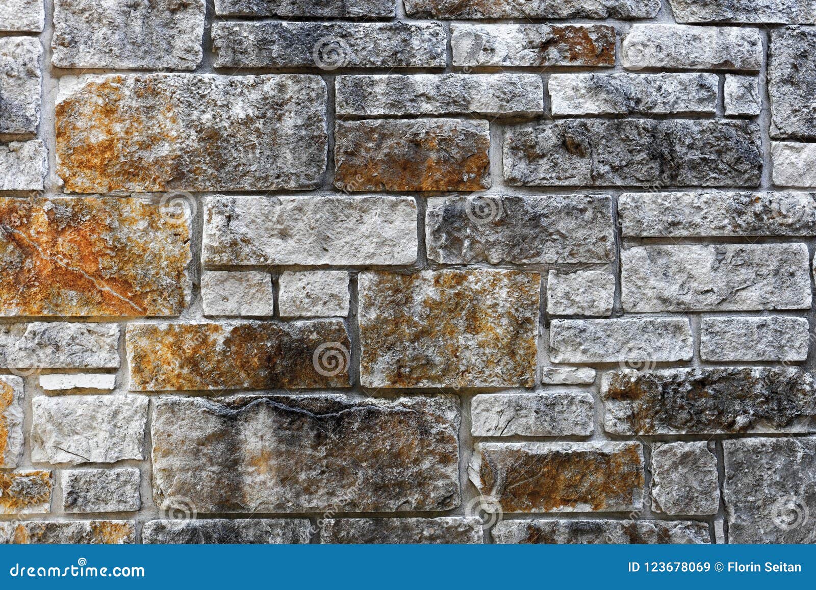 Wall Background with Various Sized Stone Slabs Stock Image - Image of ...