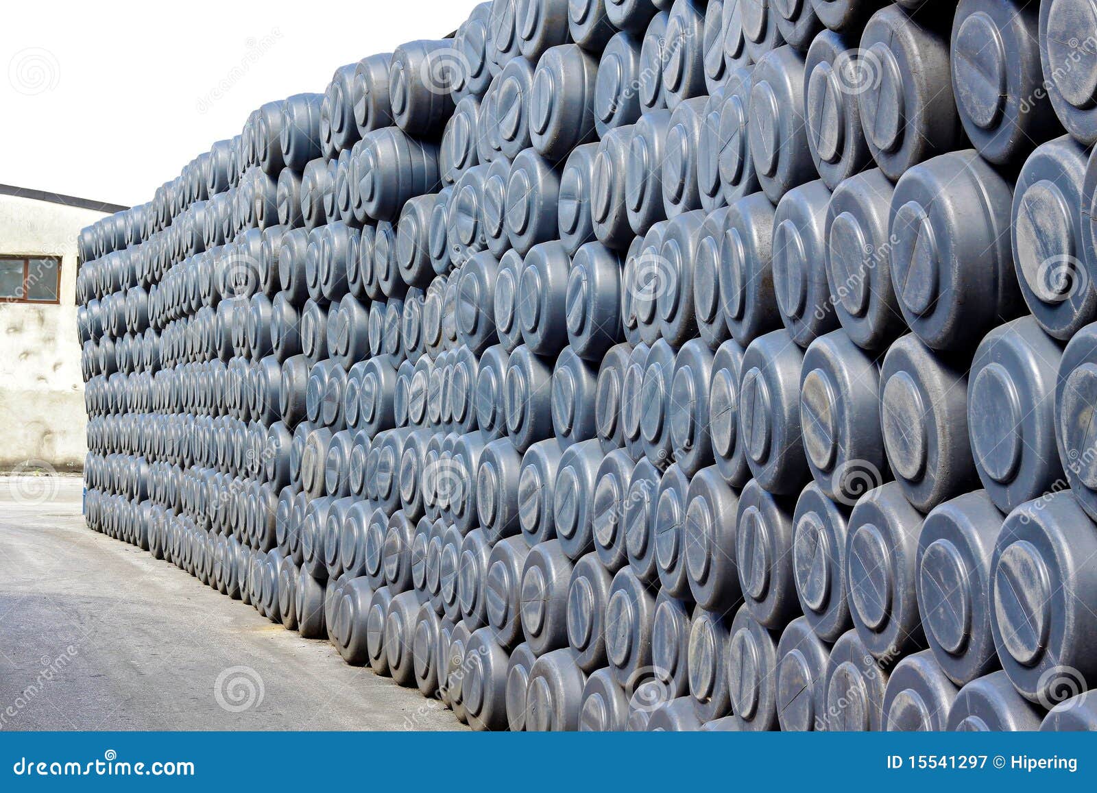 Wall of barrels stock image. Image of warehouse, closed - 15541297