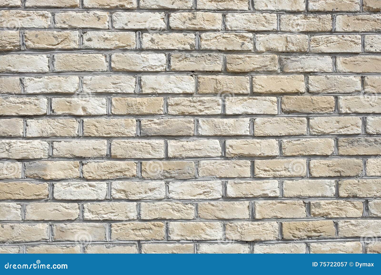 Wall from Beige Bricks Front View Closeup Stock Image - Image of object ...