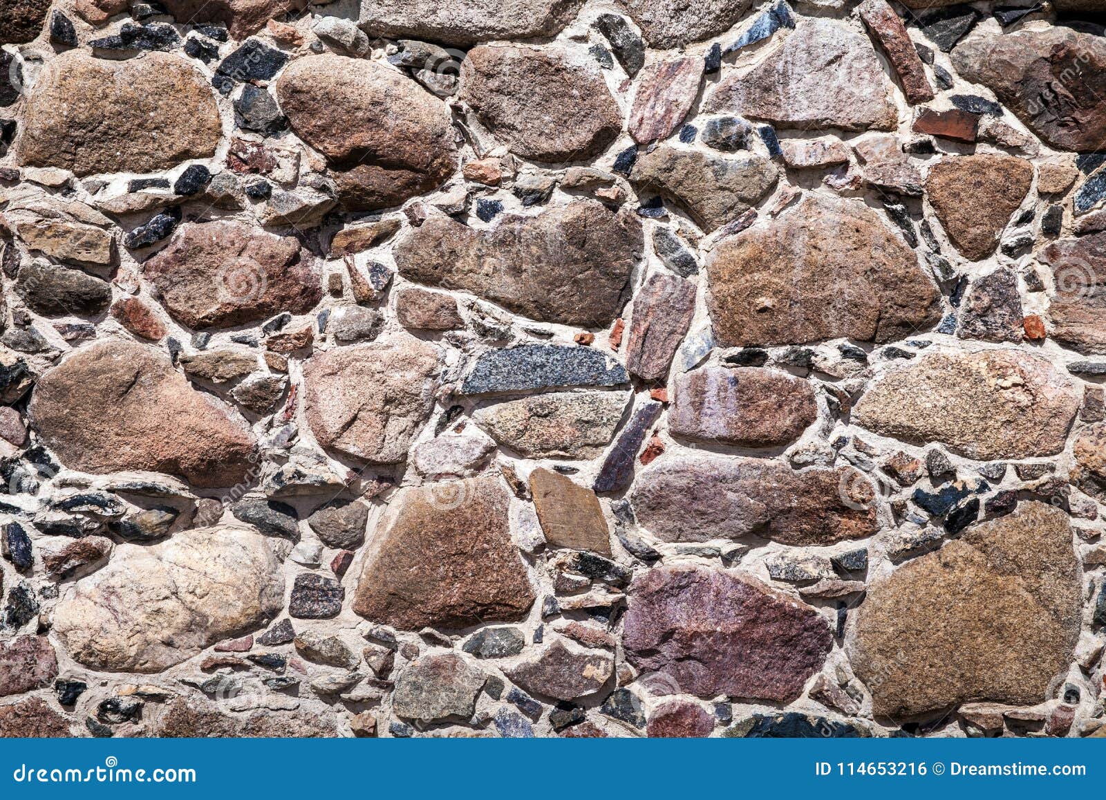 Wall of Big Stones and Broken Bricks Stock Photo - Image of broken ...