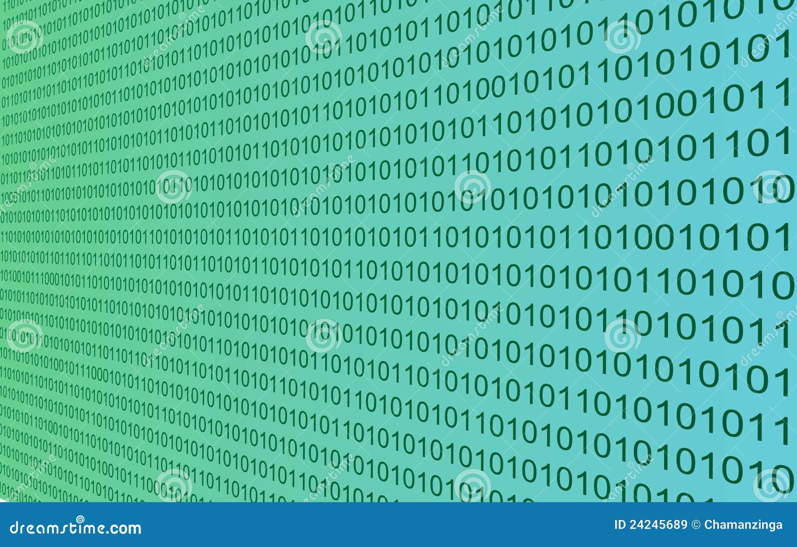 Wall of binary code stock illustration. Illustration of technology ...