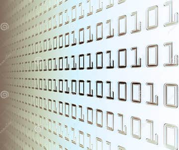 Wall of binary code stock illustration. Illustration of code - 493723