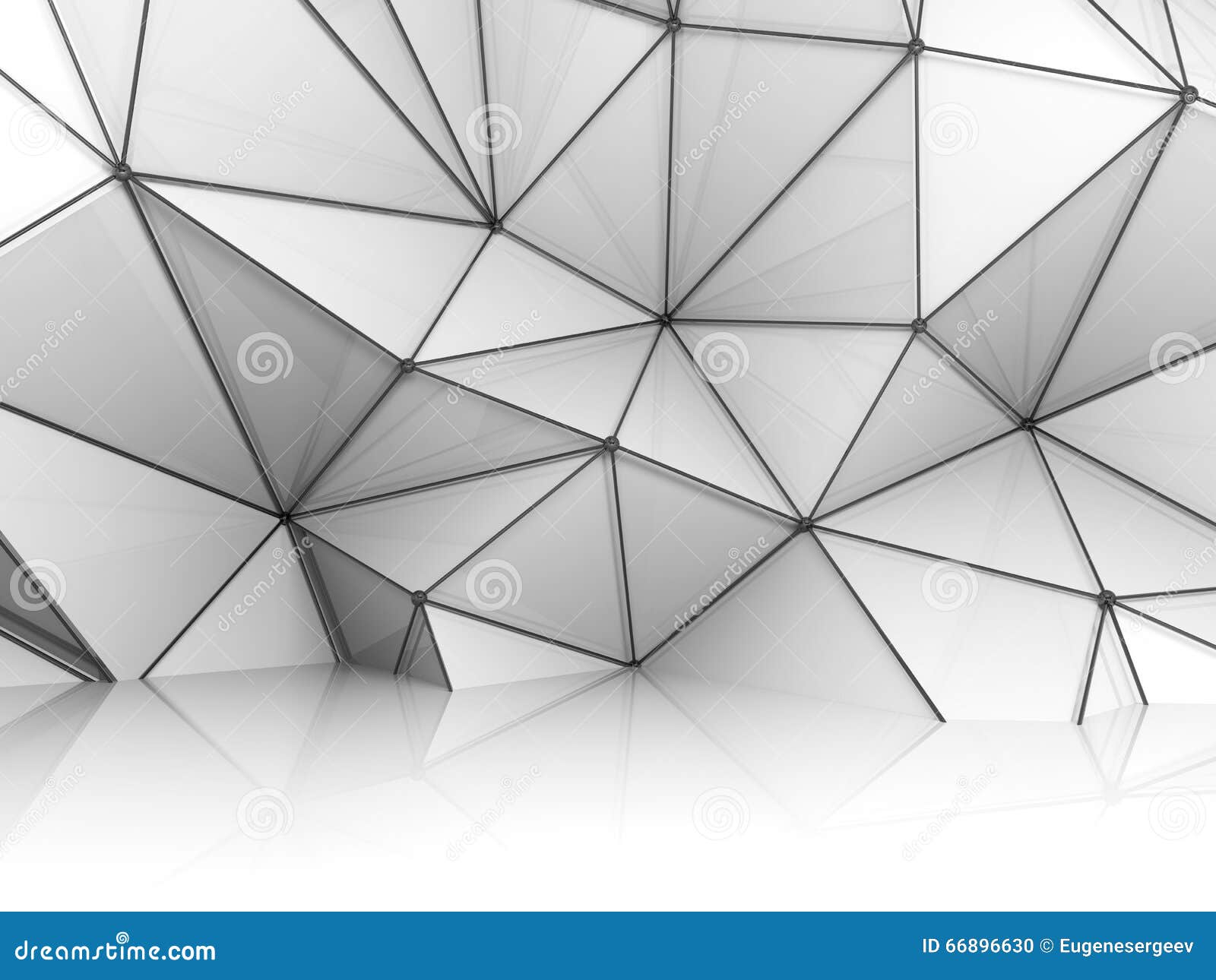 Wall with Black Metal Wire-frame Mesh 3d Stock Illustration ...