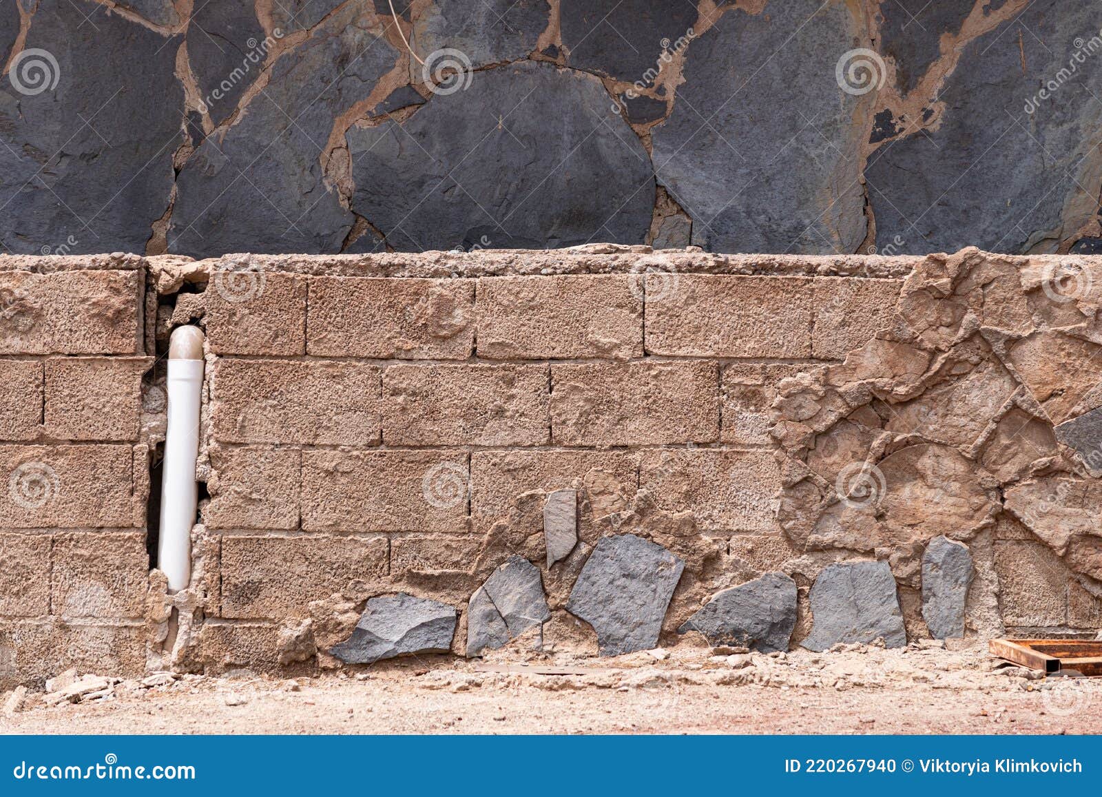Wall of the Blocks of Stone. Minimalistic Background. Design Wallpaper ...